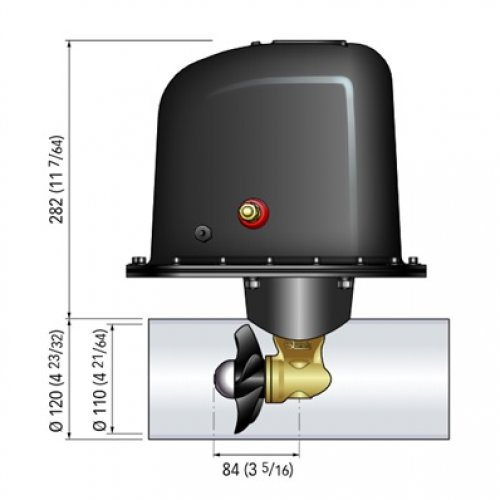 Quick DC Bow Thruster BTQ110-25C | With Protective Case